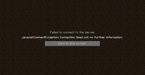 Ошибка в Майнкрафт connection timed out no further information - CQ