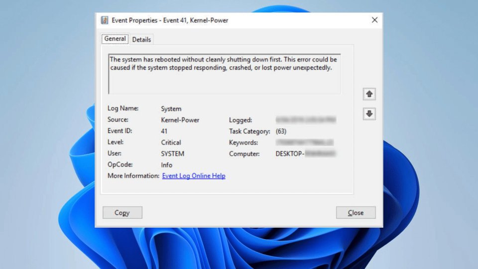 Как исправить ошибку Kernel-Power 41 в Windows - CQ
